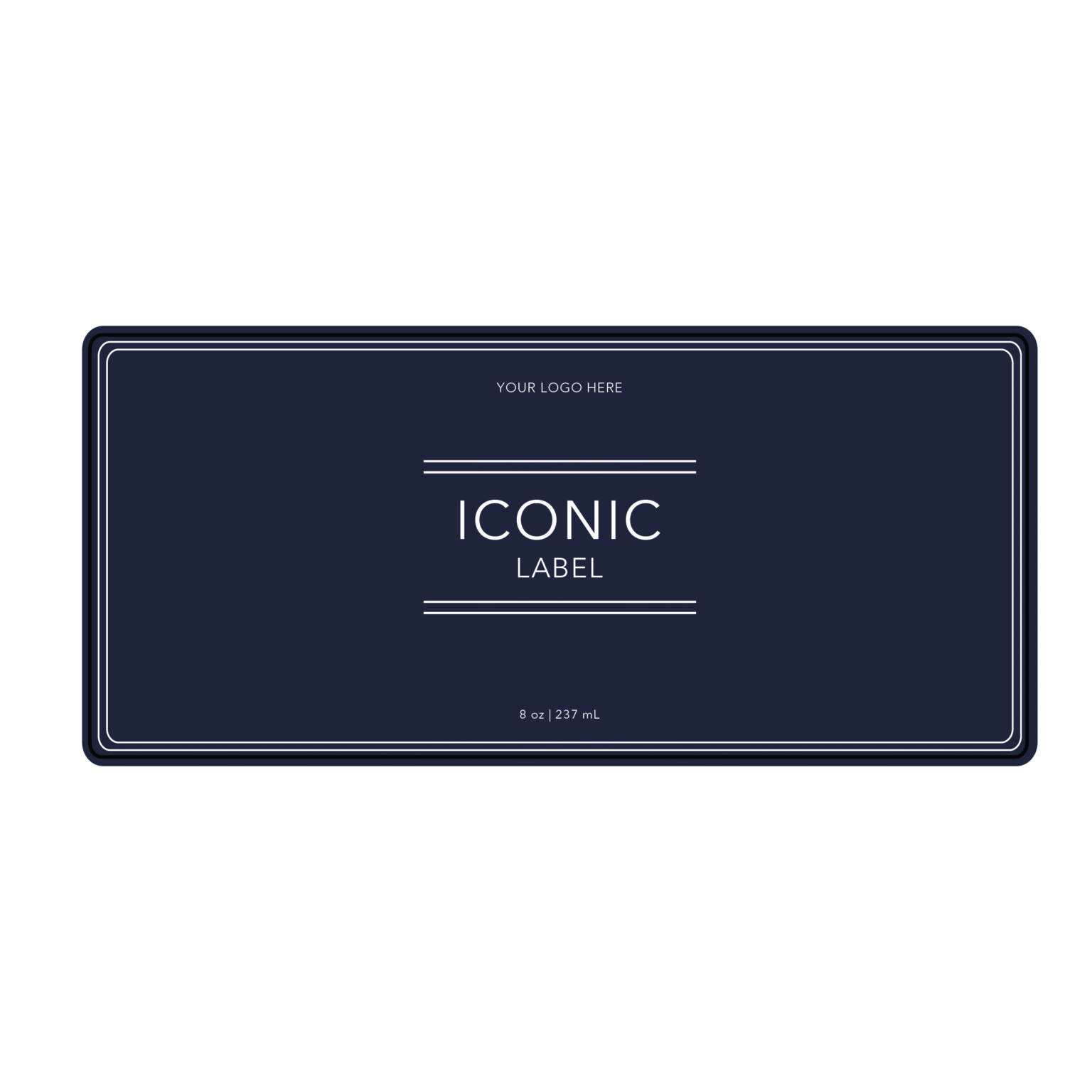 Iconic Label Template - Cosmetic Labs Canada
