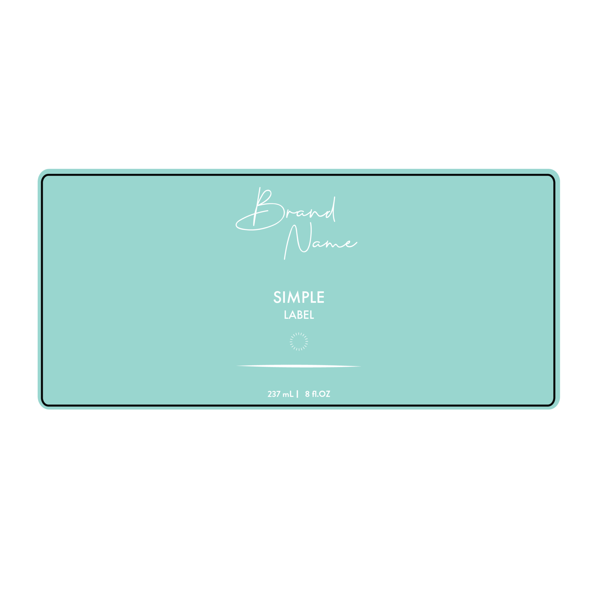 Simple Label Template - Cosmetic Labs Canada